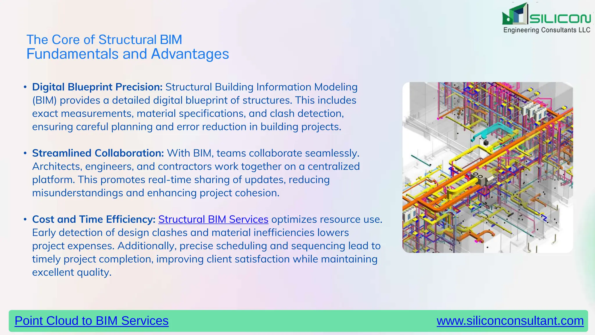 Exploring Structural BIM Services by Silicon Consultant LLC | PPTX | Construction Industry ...