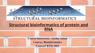 Structural Bioinformatics............... | PPTX