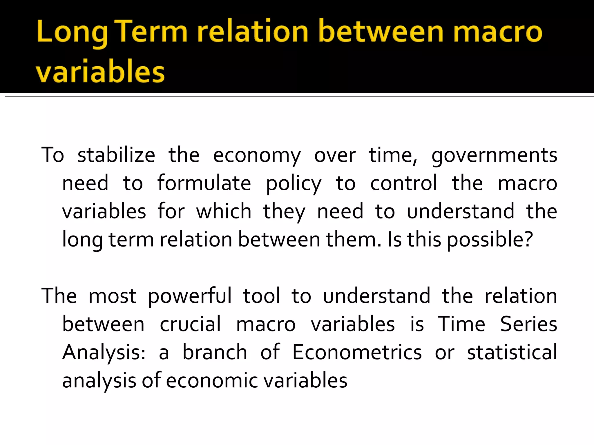 Structural Breaks Unit Root Tests And Long Time Series Ppt