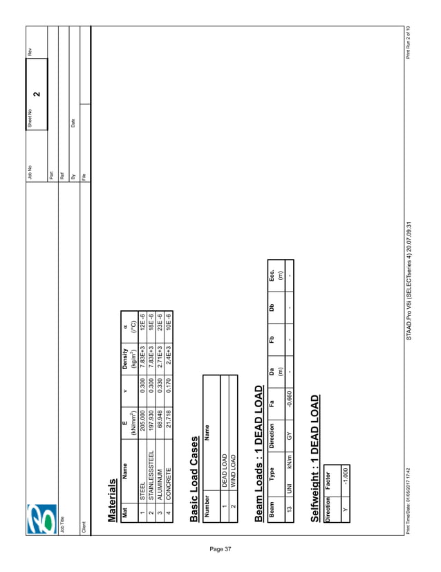 STRUCTURAL CALCULATION - CURTAIN WALL (SAMPLE DESIGN) | PDF