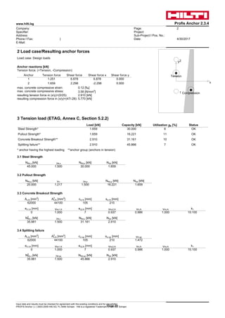 STRUCTURAL CALCULATION - CURTAIN WALL (SAMPLE DESIGN) | PDF