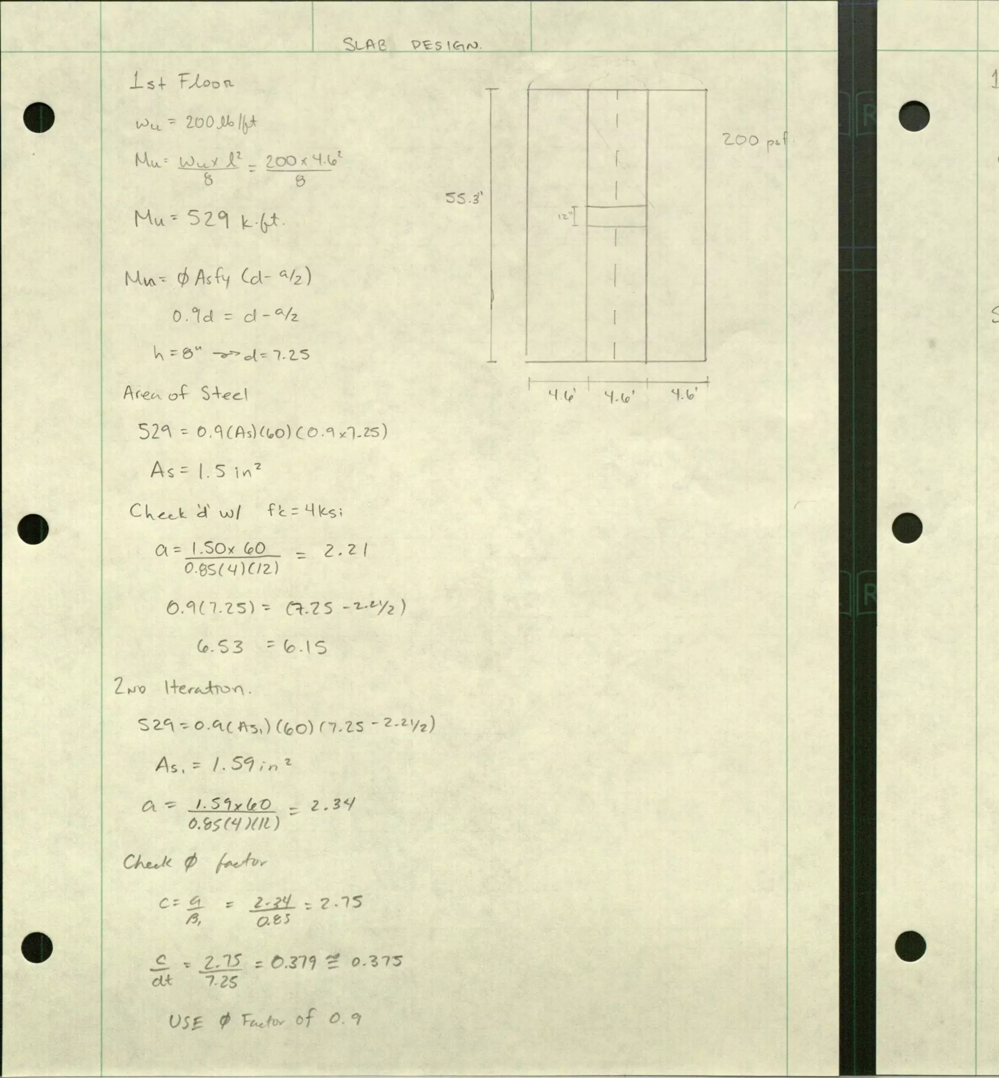 Structural calculations (conections and slab) | PDF | Physics | Science