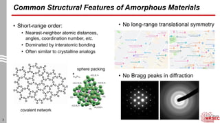 Amorphous Materials: Structural Principles and Characterization | PDF