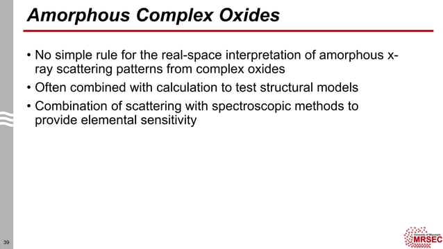 Amorphous Materials: Structural Principles and Characterization | PDF