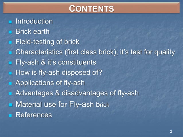 Structural clay products (Conventional & Fly ash bricks) | PPT