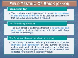 Structural clay products (Conventional & Fly ash bricks) | PDF