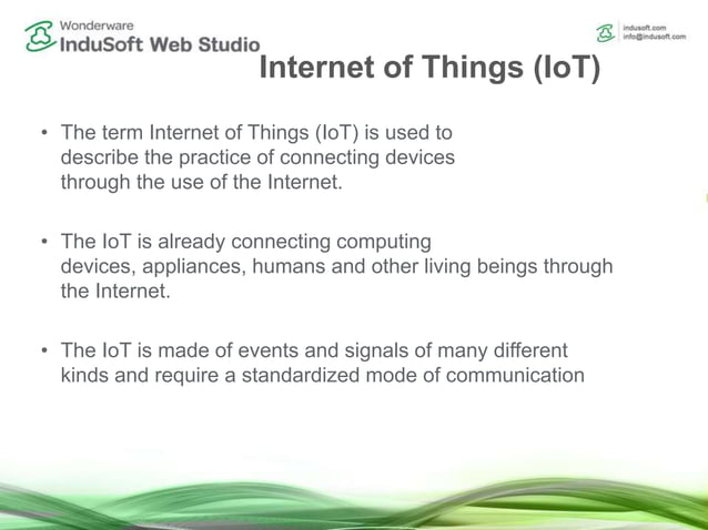 IoT solutions with InduSoft Web Studio and Arduino in Coating Processes | PPT