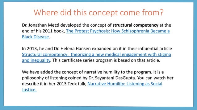 Structural competency | PPTX