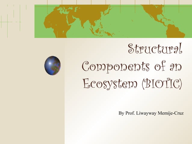 Structural Components of an Ecosystem (Biotic) | PPT
