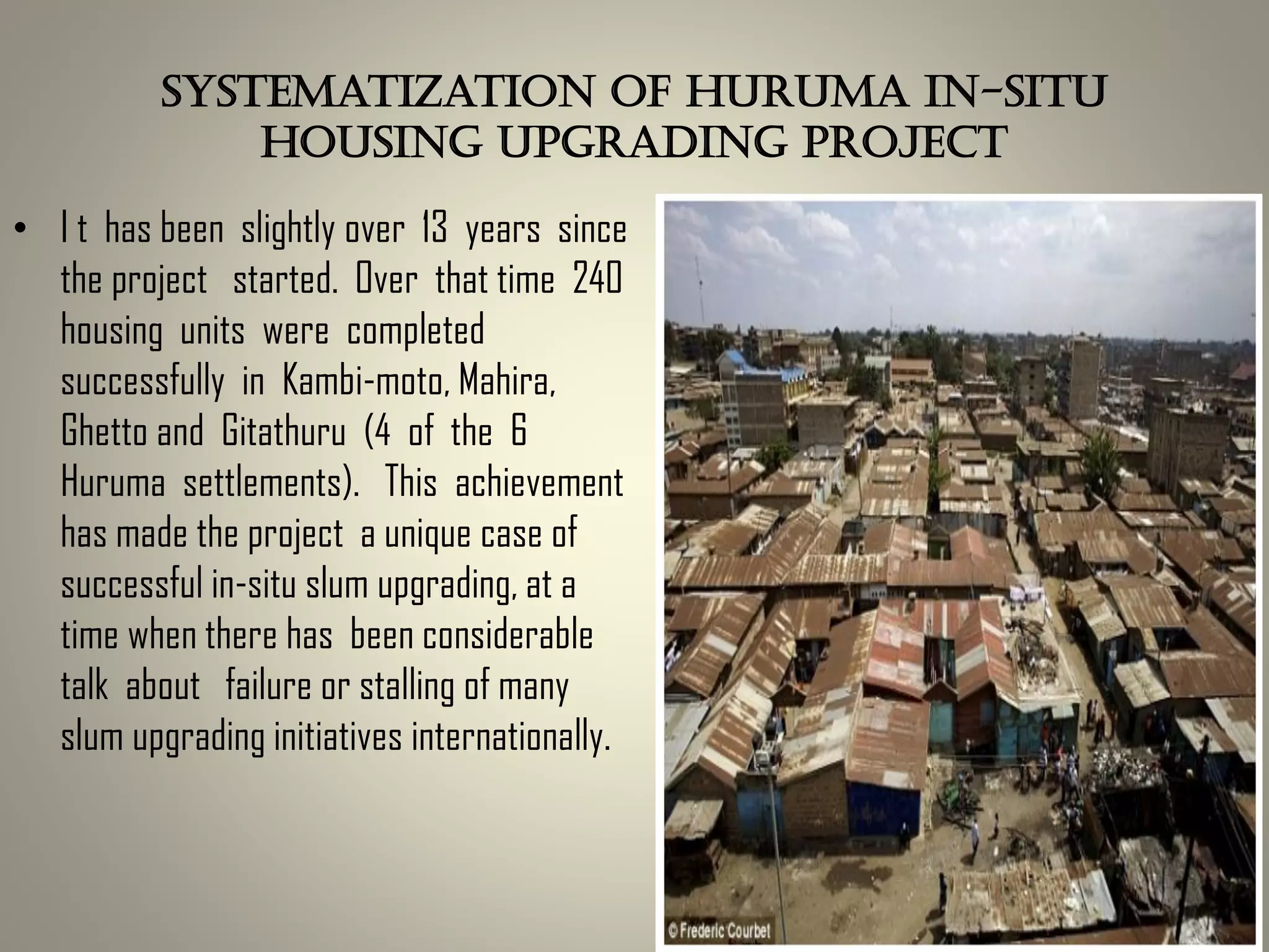 Slum Upgrading project | PDF