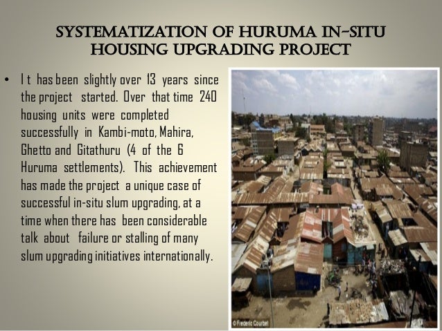 Slum Upgrading project