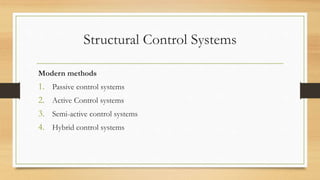 Structural control systems | PPTX