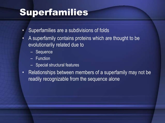 Structural Database And Their Classification By Abdul Qahar Ppt