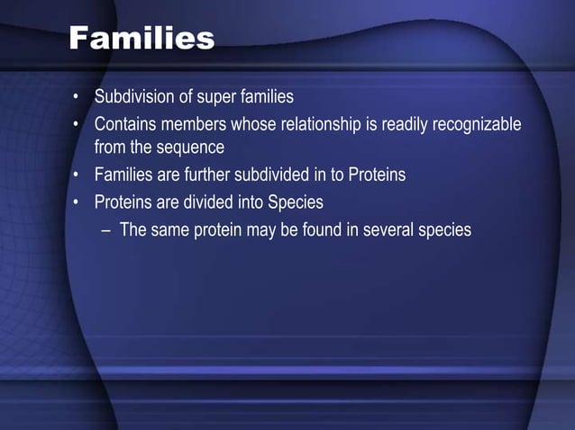 Structural Database And Their Classification By Abdul Qahar Ppt