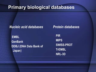 Structural database and their classification by abdul qahar | PPT
