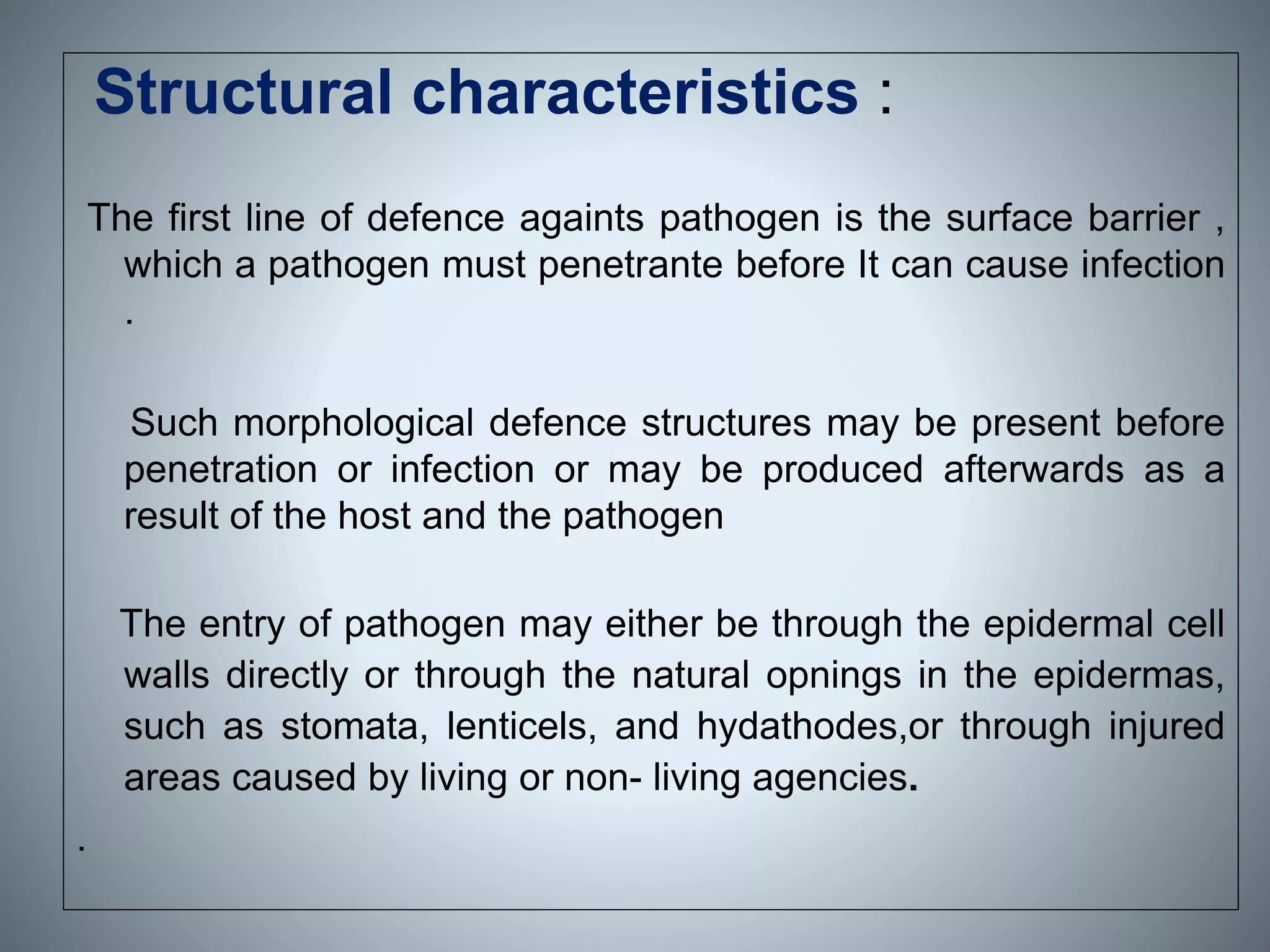 Structural defence machenism | PPTX