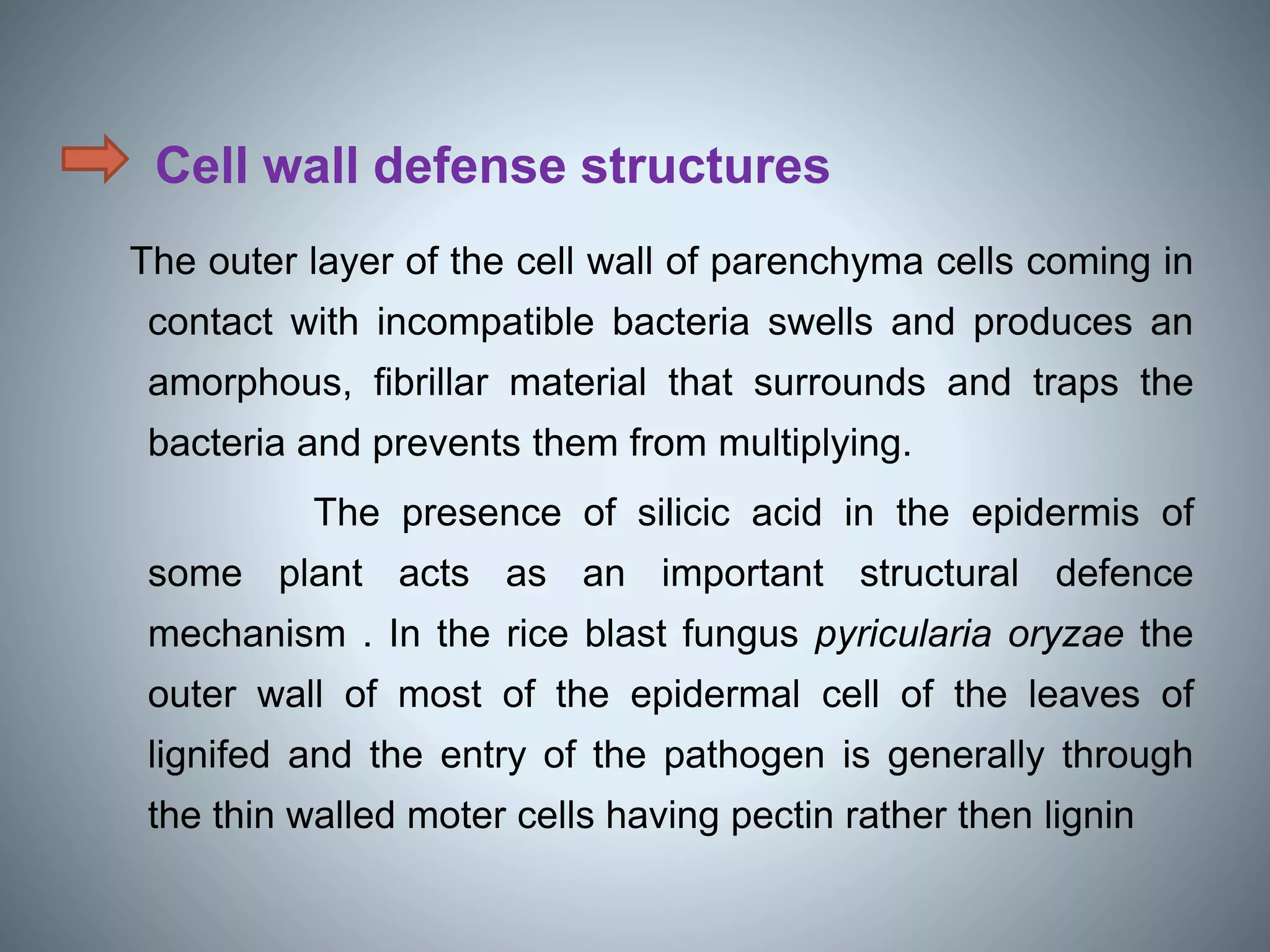Structural defence machenism | PPTX