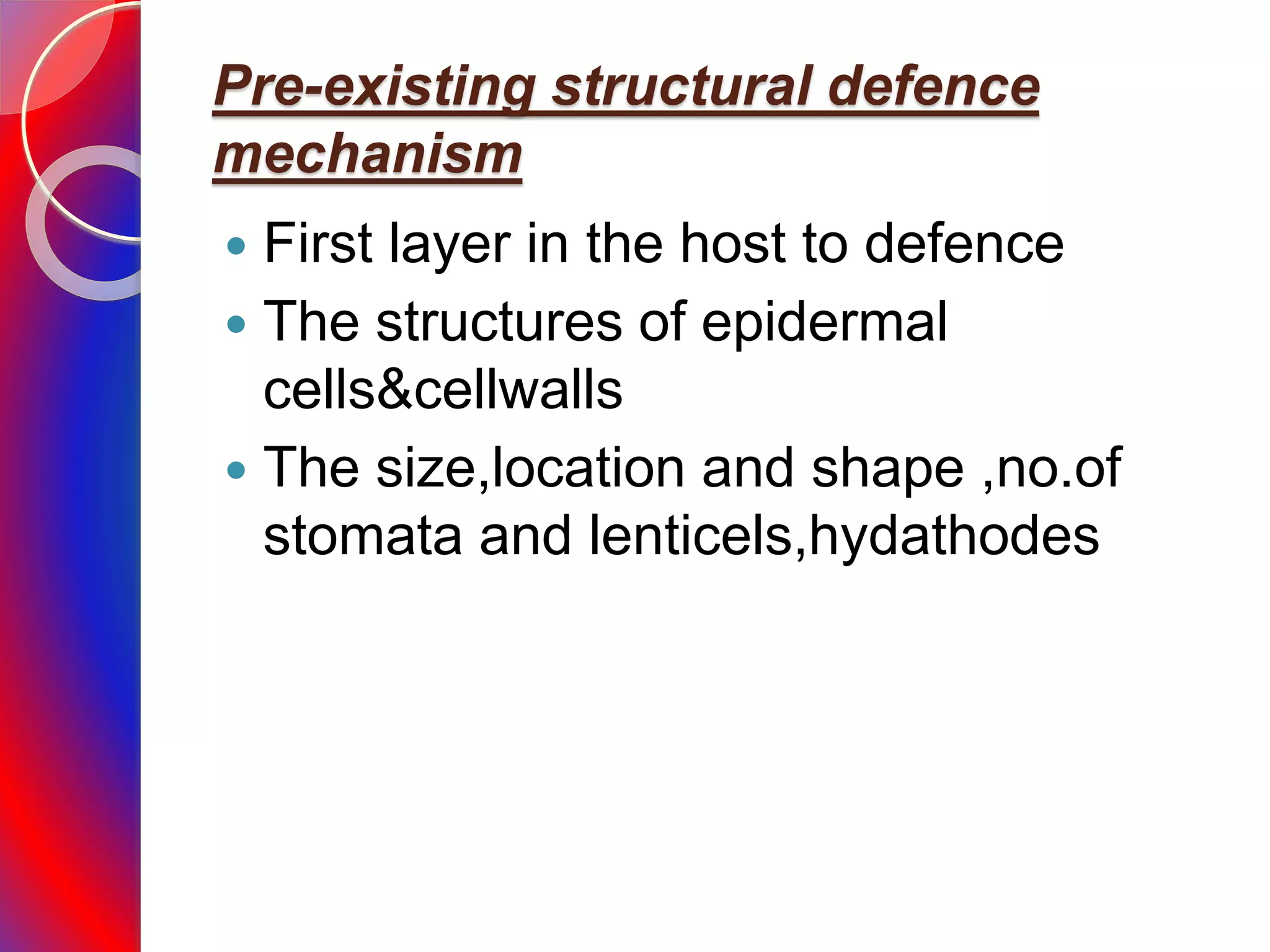 Structural defence mechanism in plants | PPTX