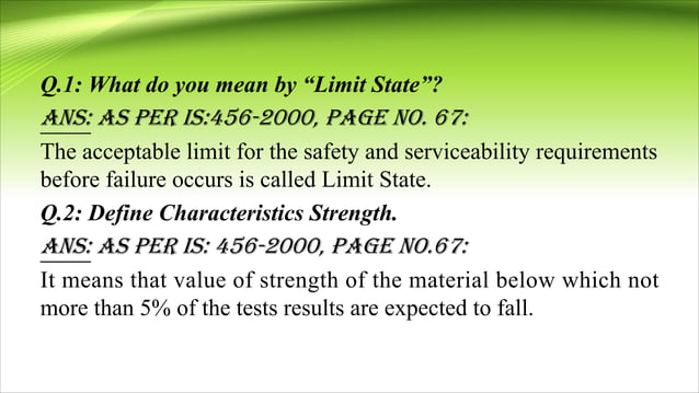 Structural design i limit state method-kavita singh | PPT