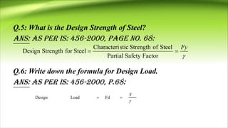 Structural design i limit state method-kavita singh | PDF
