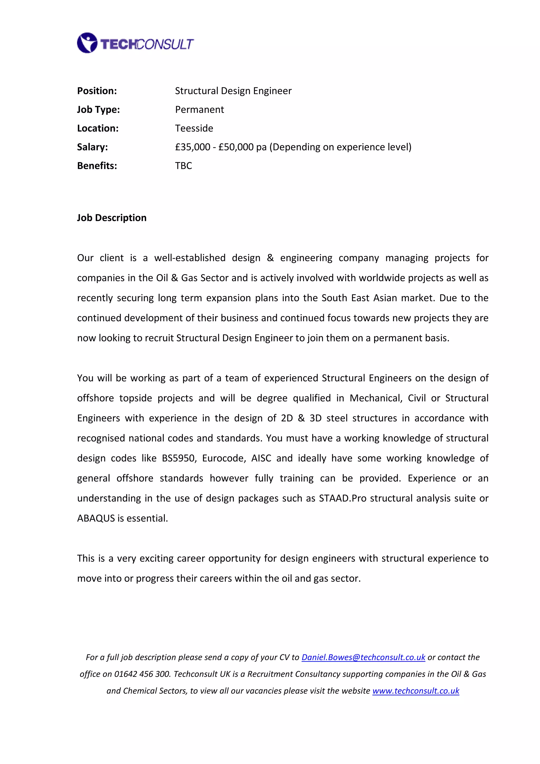 Structural design engineer | PDF