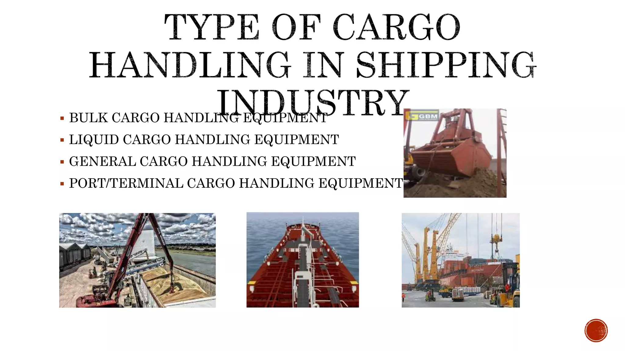 cargo handling equipment | PPTX