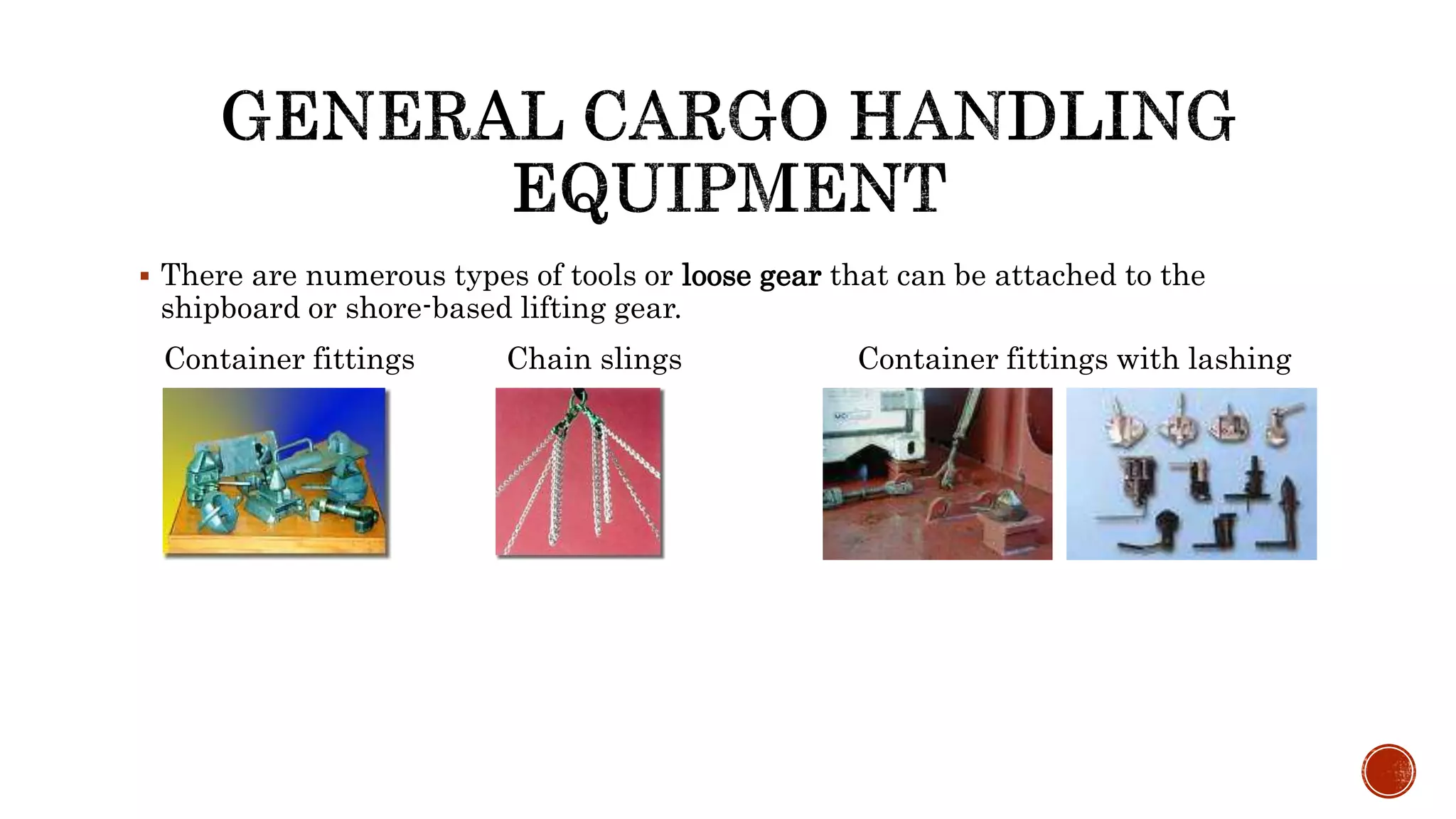 cargo handling equipment | PPTX