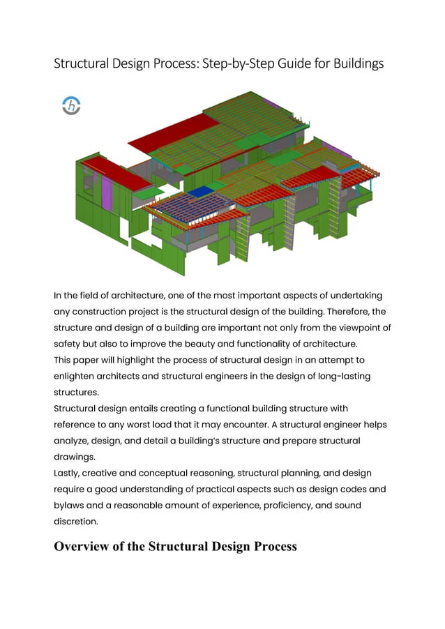 Structural Design Process: Step-by-Step Guide for Buildings | PDF ...