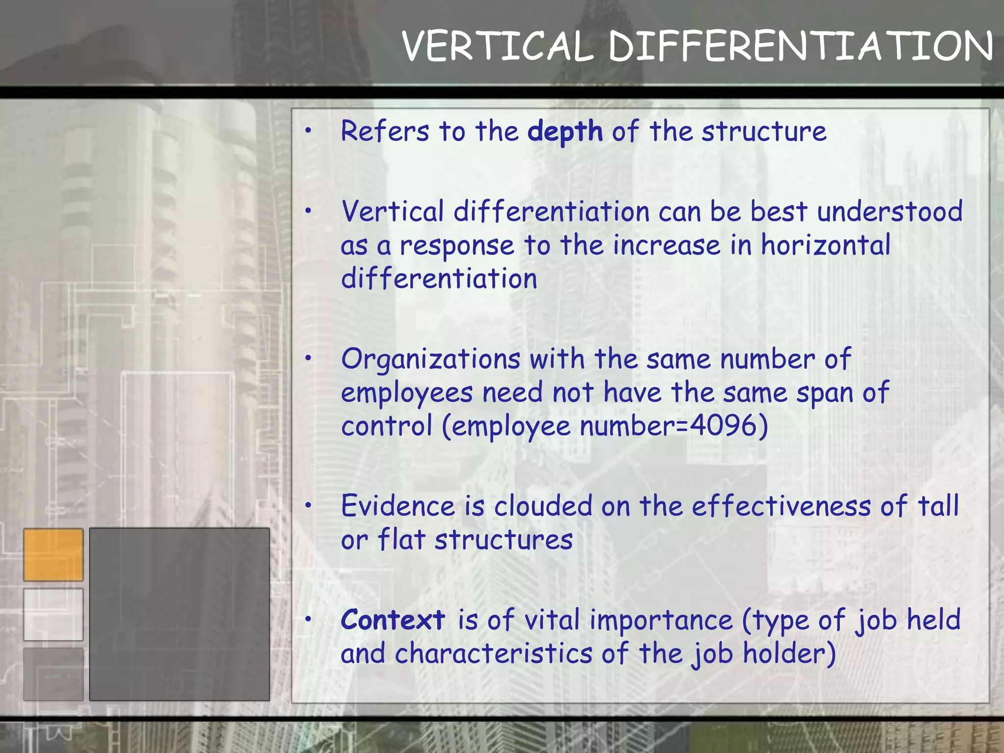 Structural dimensions in organizations | PPTX
