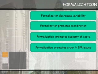 Structural dimensions in organizations | PPTX