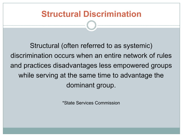 Structural discrimination | PPT