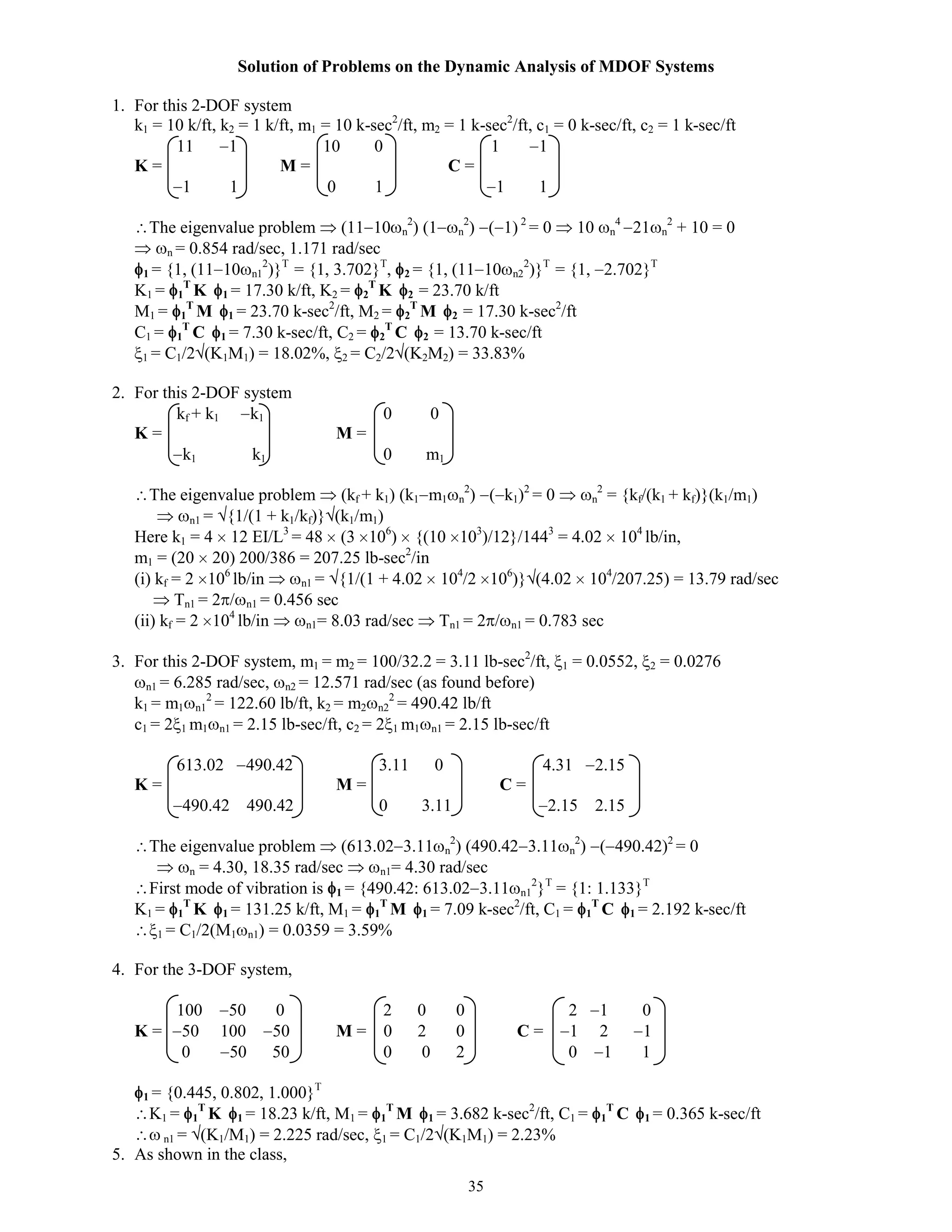 Structural dynamics and earthquake engineering | PDF