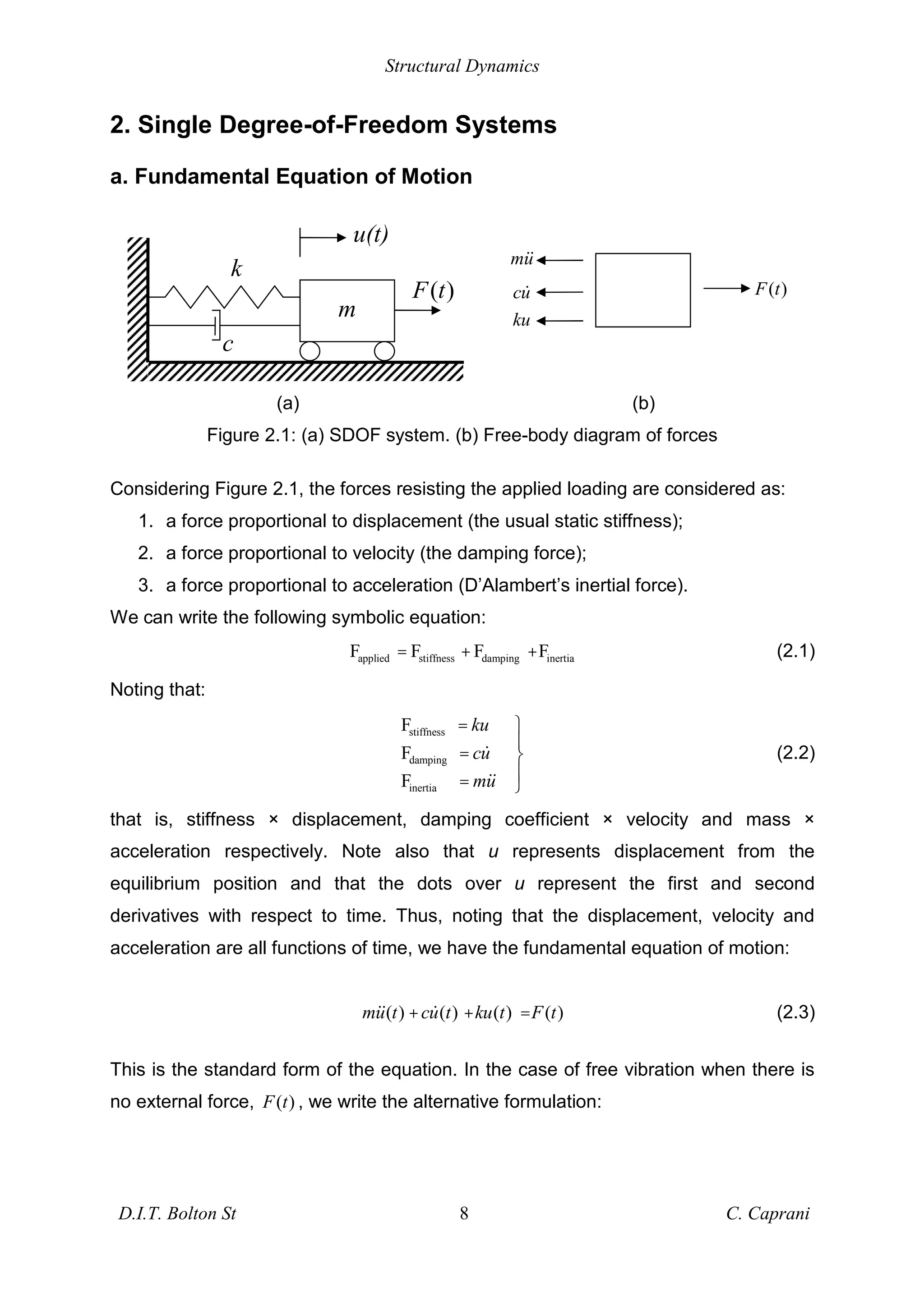 Structural dynamics good notes | PDF