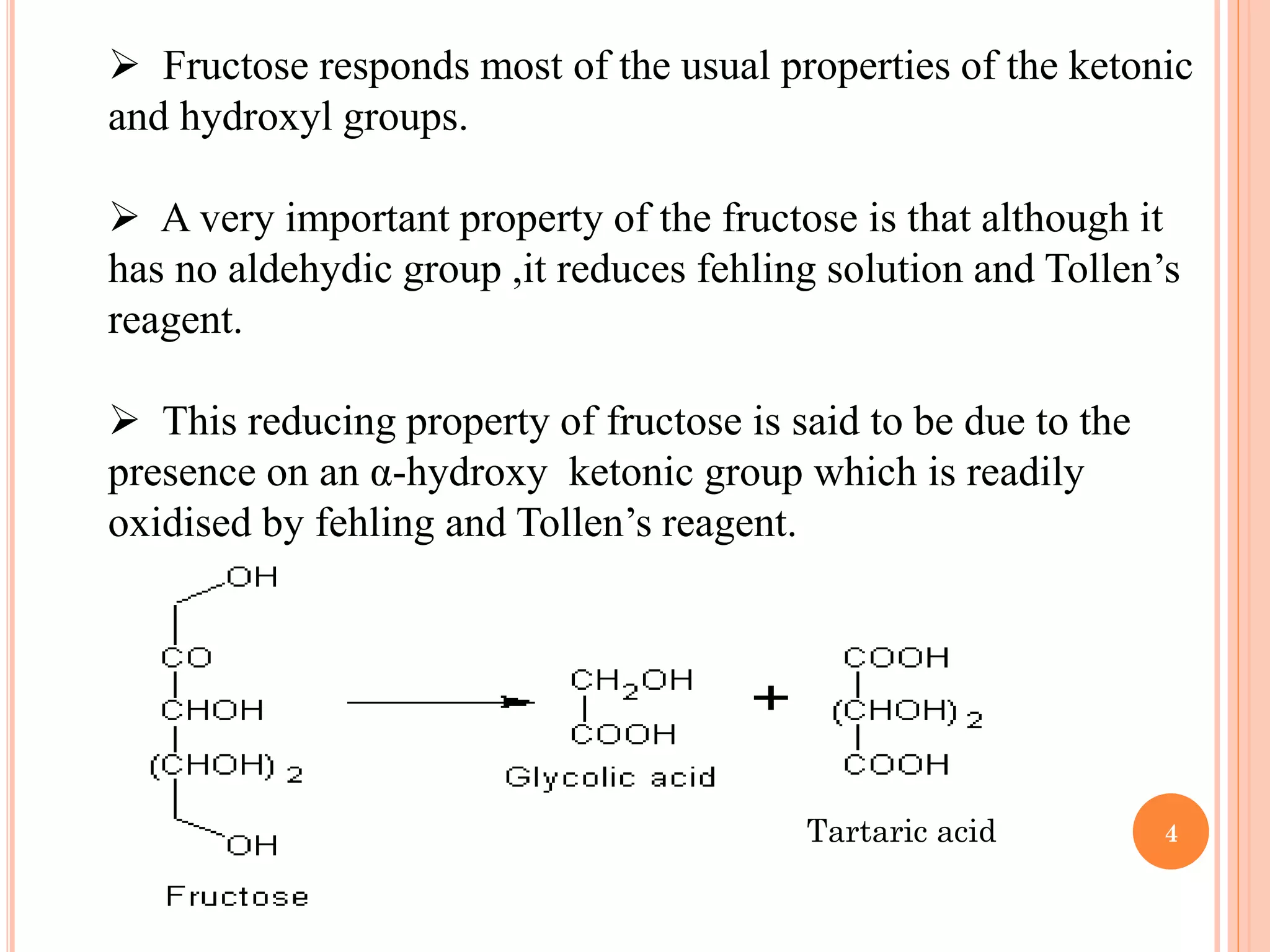 Structural elucidation of fructose | PPTX