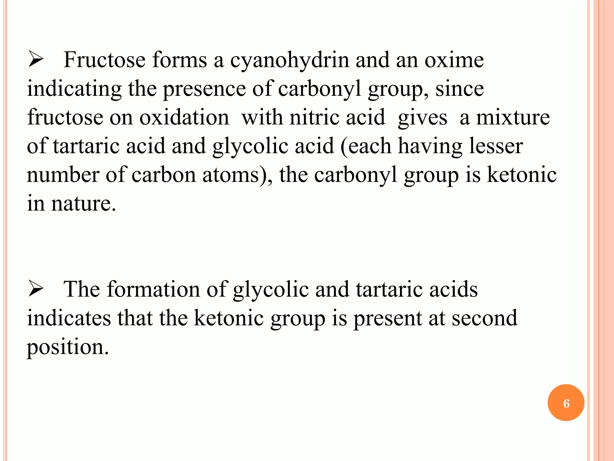 Structural elucidation of fructose | PPTX
