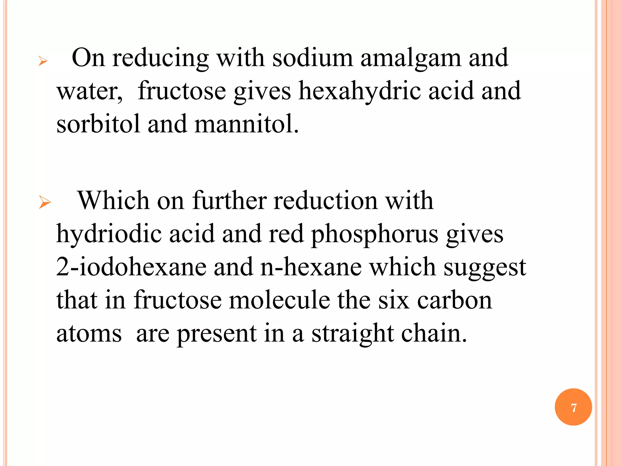 Structural elucidation of fructose | PPTX
