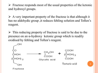 Structural elucidation of fructose | PPTX