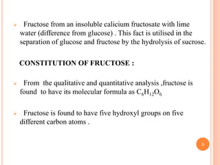 Structural elucidation of fructose | PPTX