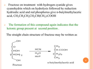Structural elucidation of fructose | PPTX