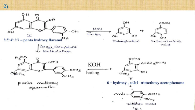 Structural elucidation of quercetin | PPTX | Chemistry | Science