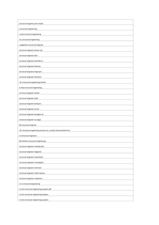 Structural Engineer | Structural Designer Sulawesi Tengah Palu Sulawesi | PDF