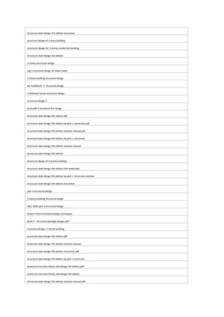 Structural Engineer | Structural Designer Sulawesi Tengah Palu Sulawesi | PDF