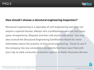 Structural Engineering Inspection FAQ | PPT