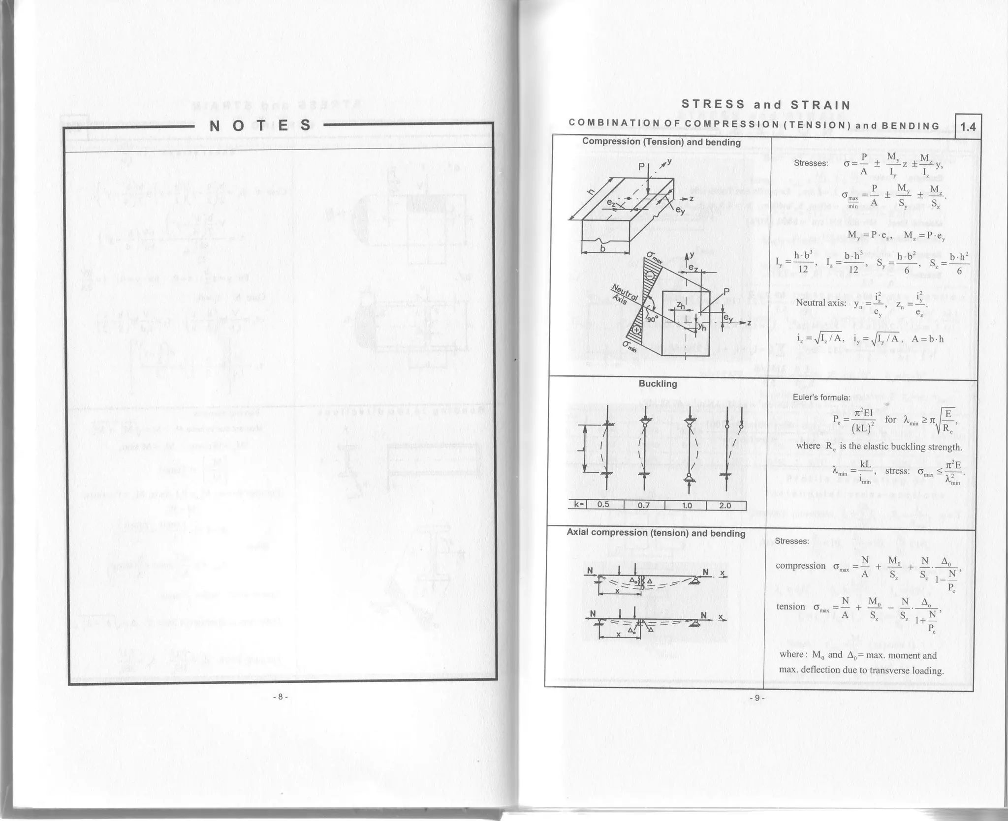 Structural engineering formulas | PDF