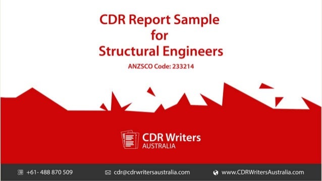 CDR Report Sample for Structural Engineers