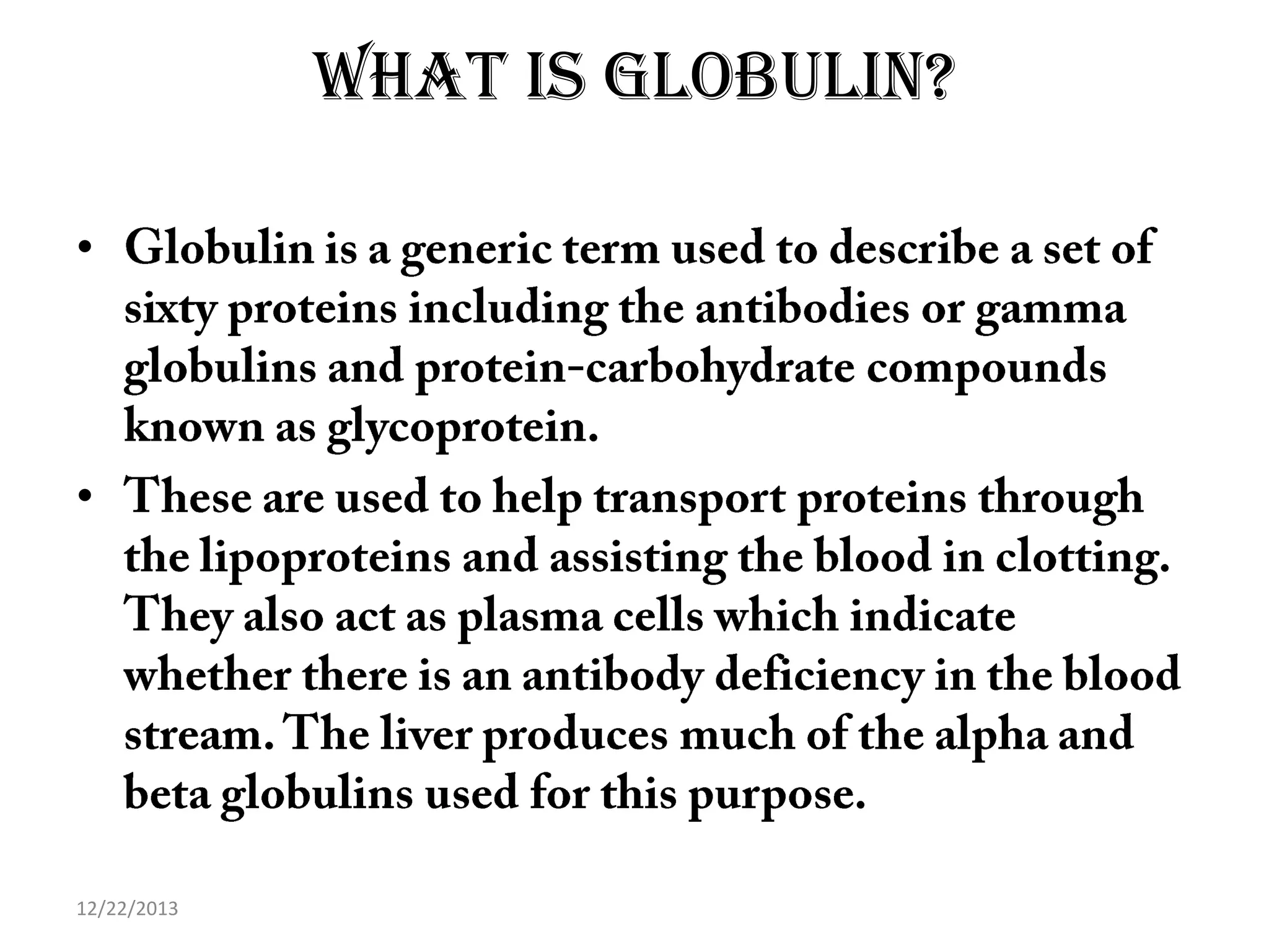 Structural evolution of globulin protein | PPT