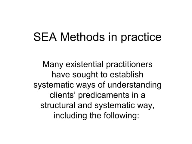 Structural existential analysis slides | PPT