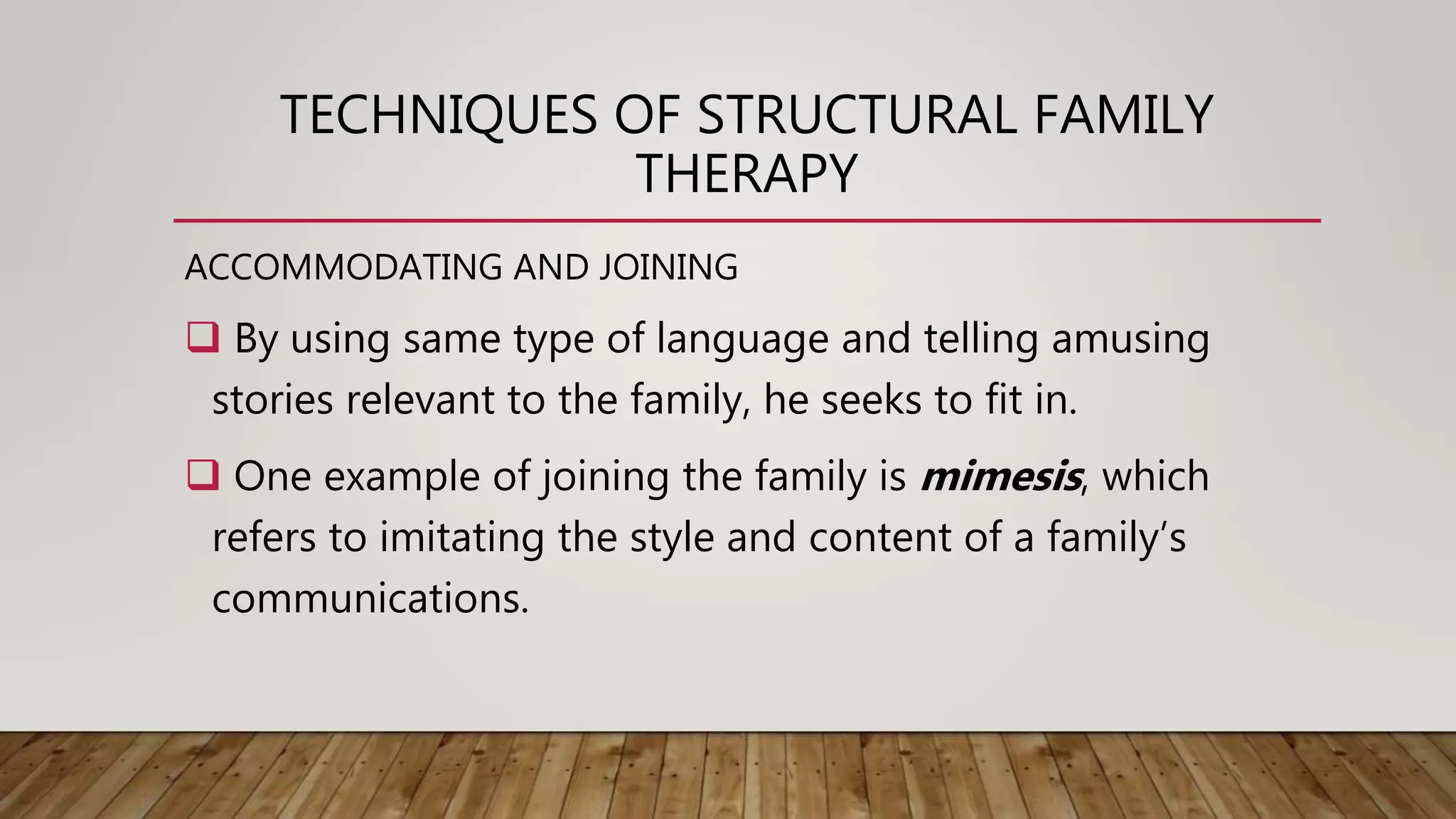 Structural family therapy | PPTX