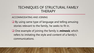 Structural family therapy | PPTX