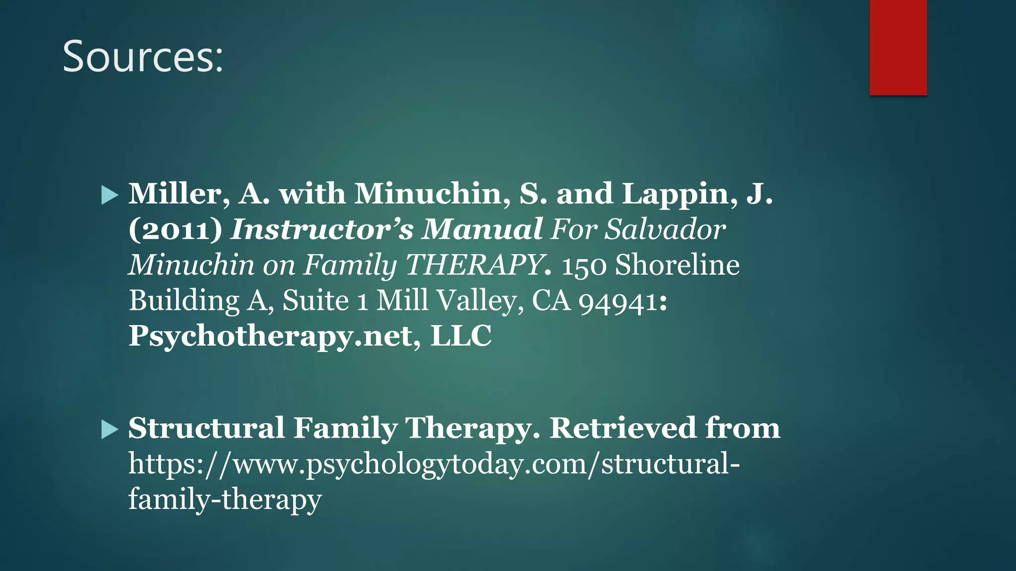 Structural Family Therapy | PPTX